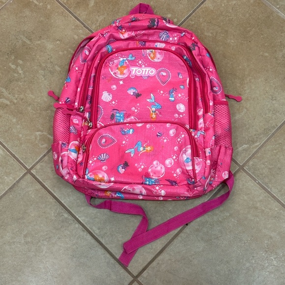 Totto | Accessories | Totto Pink Mermaids Kids Backpack | Poshmark